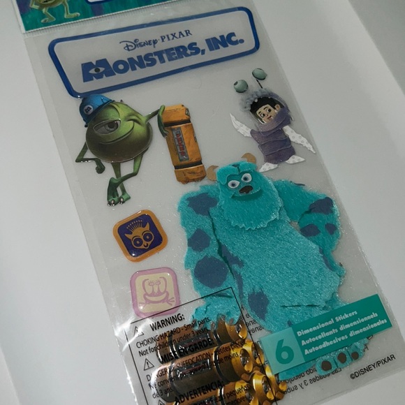 Disney | Design | Rare Monsters Inc Disney Pixar Stickers | Poshmark